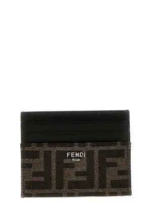 Fendi Ff' Card Holder - Brown