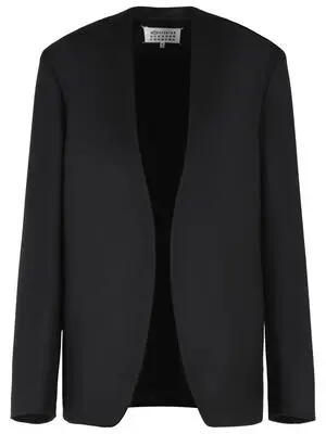 MAISON MARGIELA Maison Margiela Black Virgin Wool Blazer Women