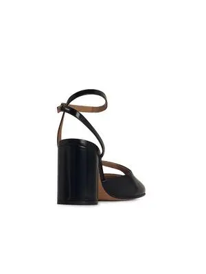 MAISON MARGIELA Tabi Leather Sandals - Black