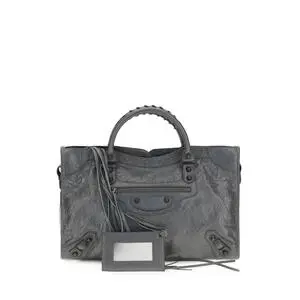 Balenciaga Leather Tote Bag - Gray
