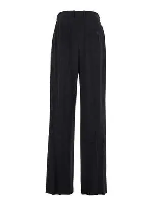 Balenciaga Black Pants With Belt Loops In Wool Blend