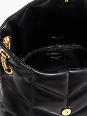 Saint Laurent Loulou Puffer Matelassé Leather Cross Body Bag - Multicolor