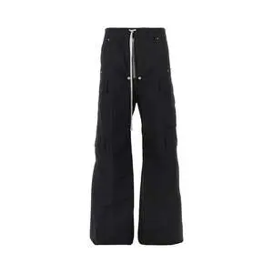 Rick Owens Cargobelas' Stretch Cotton Pants - Black