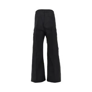 Rick Owens Cargobelas Stretch Cotton Pants - Black