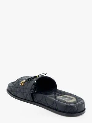 Dior Cannage Quilted Leather Sandals - Multicolor