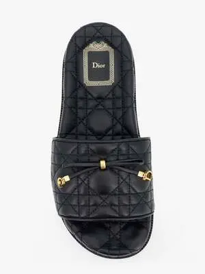 Dior Cannage Quilted Leather Sandals - Multicolor