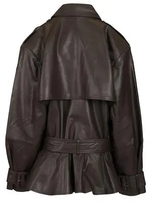 ROTATE BY BIRGER CHRISTENSEN Motorcycle Jacket - Brown