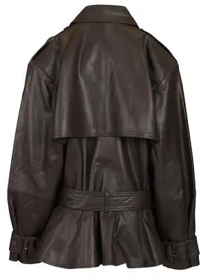 ROTATE BY BIRGER CHRISTENSEN Motorcycle Jacket - Brown