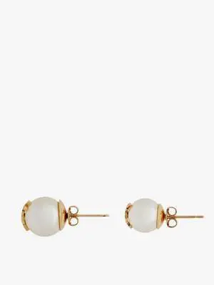 Saint Laurent Cassandre Asymmetrical Earrings