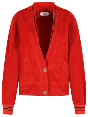 Versace Suede Jacket - Red