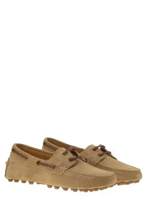 TOD'S Rubber Bubble Suede Boat