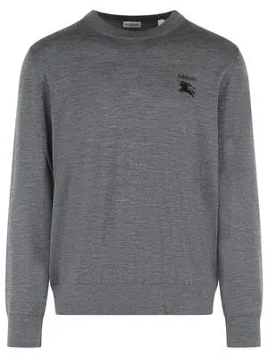 Burberry Easton' Grey Wool Sweater - Gray