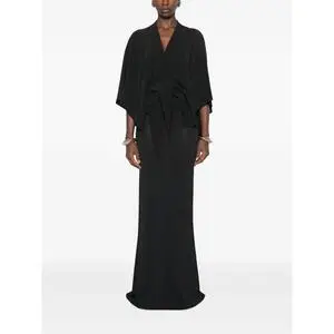 Rick Owens V-neck Blouse - Black