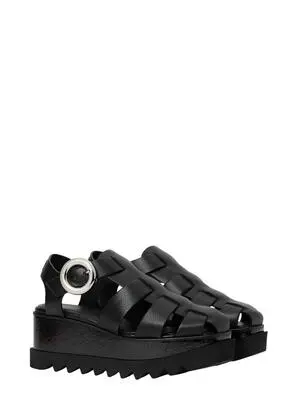 Stella McCartney Elyse Plateau Sandals - Black