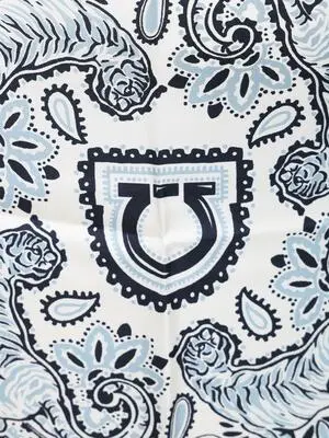 FERRAGAMO Arabesque Print Silk Sarong