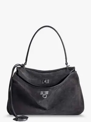 Balenciaga Balenciaga Women Rodeo S Suede Crossbody Bag Multicolor