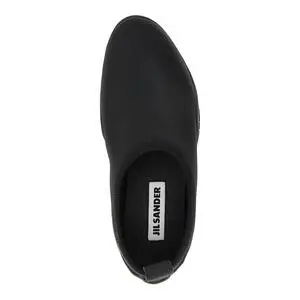 JIL SANDER Satin Flat Shoes - Black