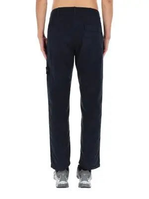 Stone Island Pants With Logo Patch