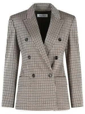 MAX MARA Max Mara 'Eccelso' Blazer In Viscose And Black Virgin Wool Women