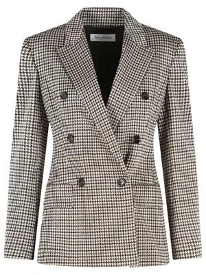 Max Mara Eccelso' Blazer In Viscose And Virgin Wool - Black