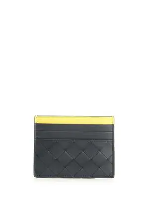 Bottega Veneta Braided Credit Card Holder - Blue