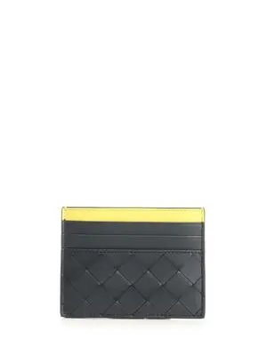 Bottega Veneta Braided Credit Card Holder - Blue
