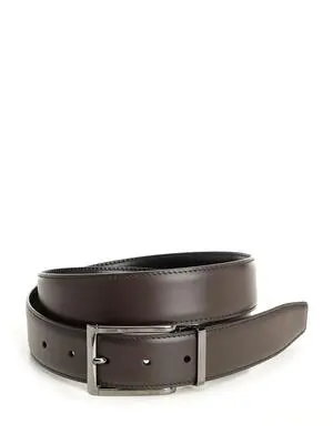 FERRAGAMO Reversible Leather Belt - Black