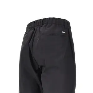 Herno Technical Poplin Pants With Drawstring - Black