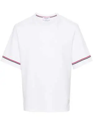 Thom Browne Rwb Stripe T-shirt - White
