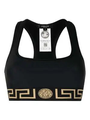 Versace La Greca Sports Bra - Black