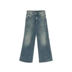 DIESEL® Denim Wide-leg Jeans - Blue