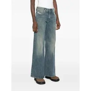 DIESEL® Denim Wide-leg Jeans - Blue
