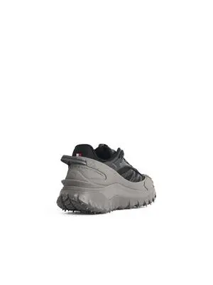 Moncler Trailgrip Gtx' Black And Grey Polyamide Sneakers