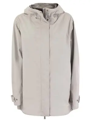 Herno Parka With Hood - White