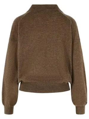 LISA YANG Katriel' Dark Truffle Cashmere Sweater - Brown