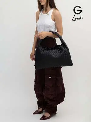 Bottega Veneta Hop Piccola Shoulder Bag - Black