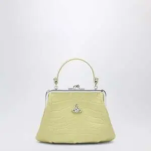 VIVIENNE WESTWOOD Crocodile-embossed Leather Purse - Green