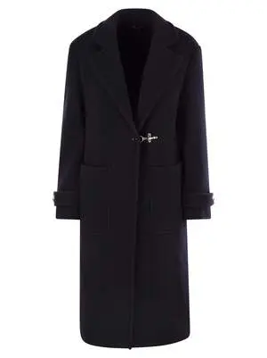 FAY Wool And Cashmere Coat - Blue