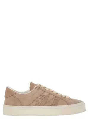 Moncler Monaco2 Suede Sneakers - Pink