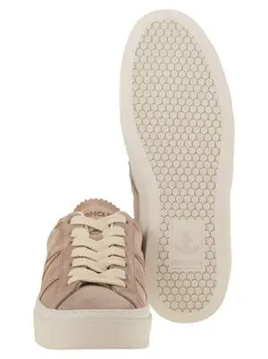 Moncler Monaco2 Suede Sneakers - Pink