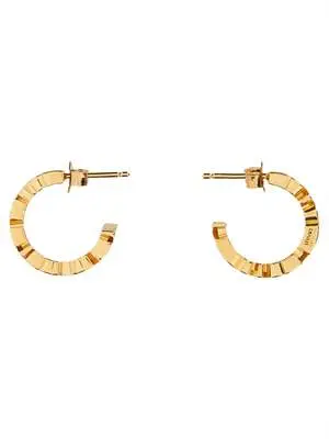 Versace Logo Hoop Earrings