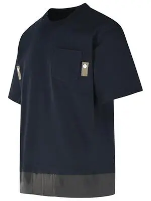 Sacai Navy Cotton T-shirt