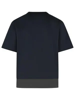 Sacai Navy Cotton T-shirt