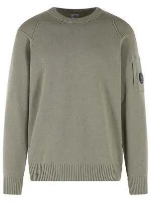 C.P. COMPANY Black Wool Blend Sweater - Cream