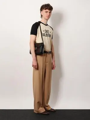 Valentino Garavani 9to5 Woven Leather Shoulder Bag