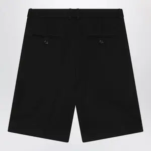 Saint Laurent Tailored Wool Bermuda Shorts - Black