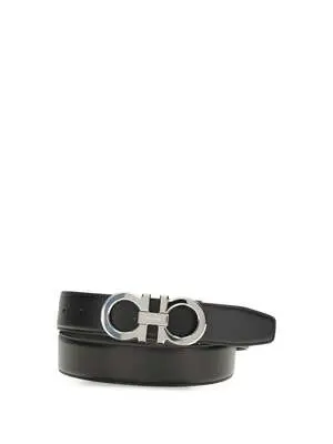 FERRAGAMO Gancini Belt - Black