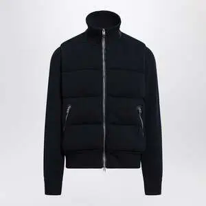 TOM FORD Navy Quilted Virgin Wool Jacket