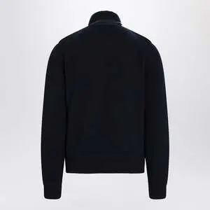 TOM FORD Navy Quilted Virgin Wool Jacket