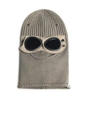 C.P. COMPANY Balacava 'goggle' In Beige Wool